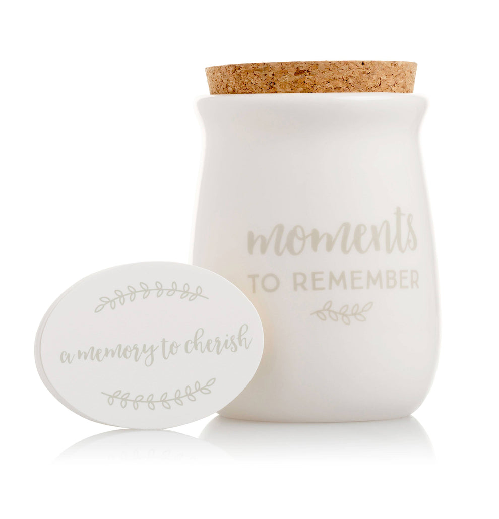 Ceramic Gratitude Blessings Jar & Memory Notecards, White – Ruth & Mary's
